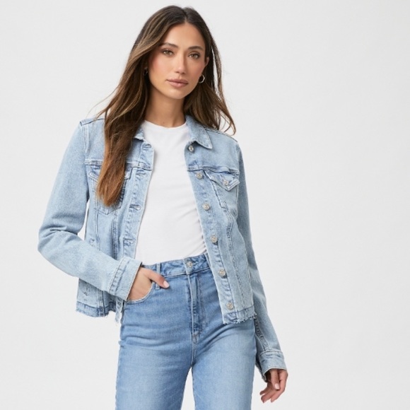 PAIGE | Jackets & Coats | Paige Premium Denim Faded Jean Jacket S ...